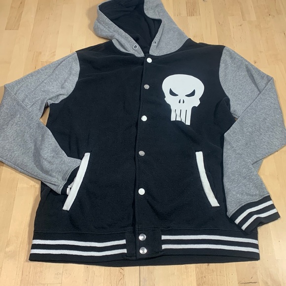 Unbranded | Jackets & Coats | Punisher Sweater Style Varsity Jacket ...